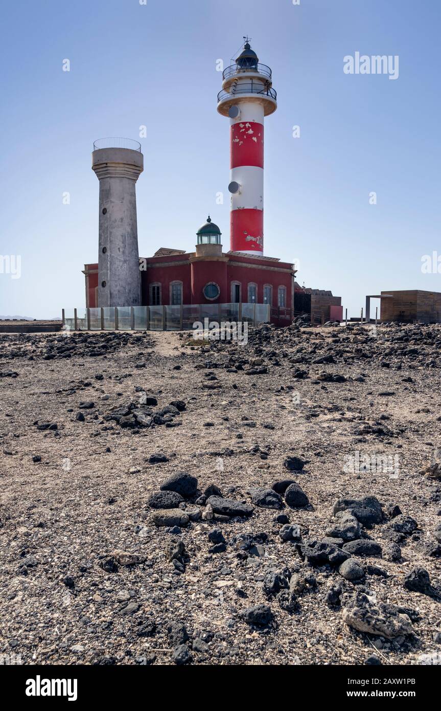 El Toston Lighthouse in Fuerteventura Island Stock Photo - Alamy