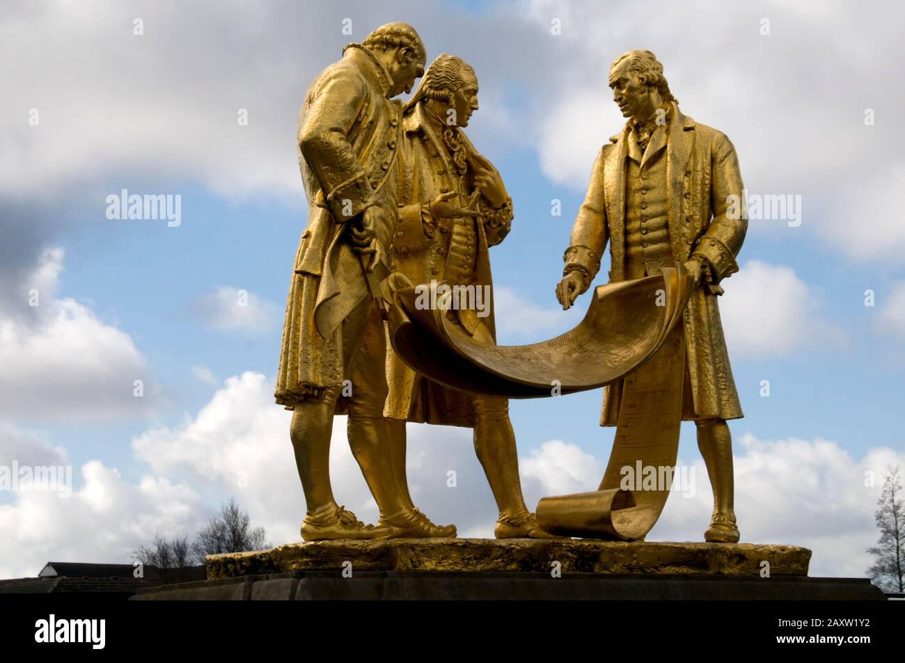 James watt gilded statue hi-res stock photography and images - Alamy