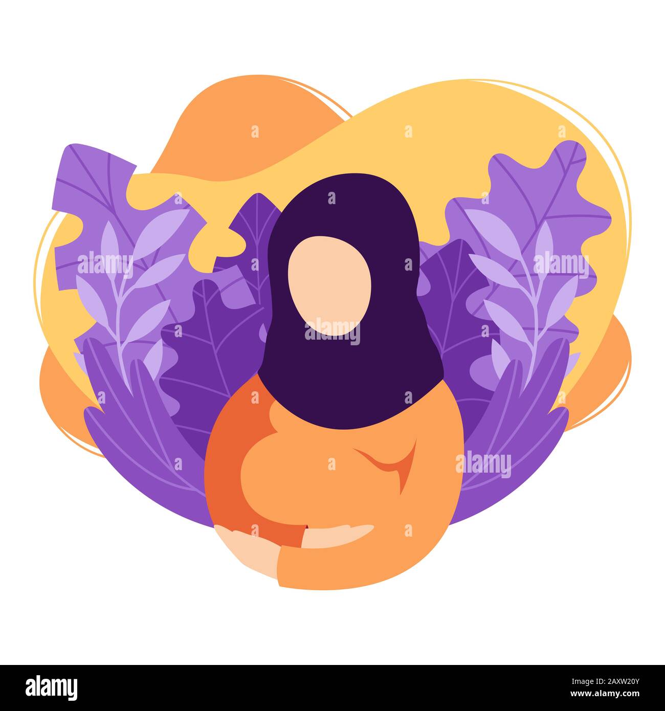 Muslim islamic woman in Cut Out Stock Images & Pictures - Alamy