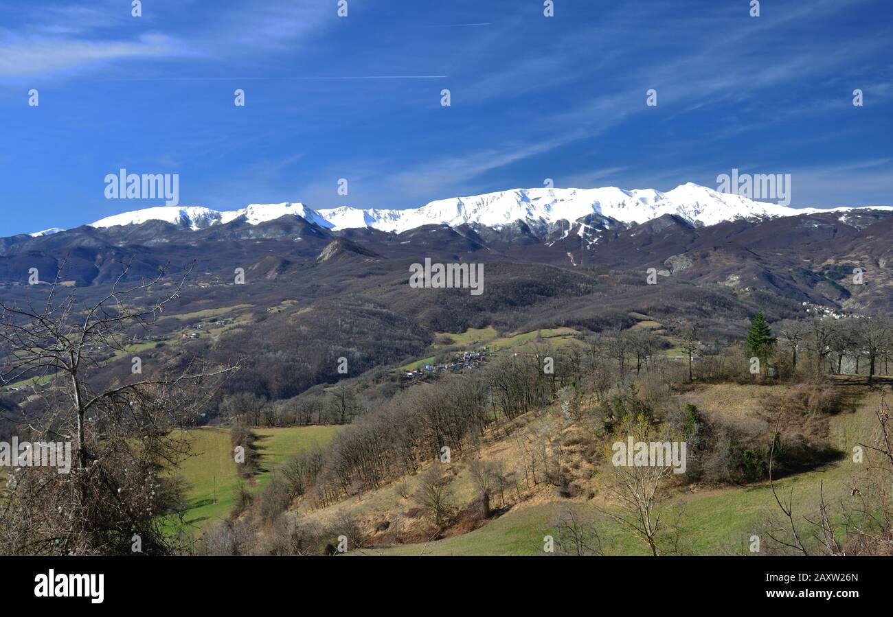 For the people of the Reggiano Apennines these are our mountains Stock ...