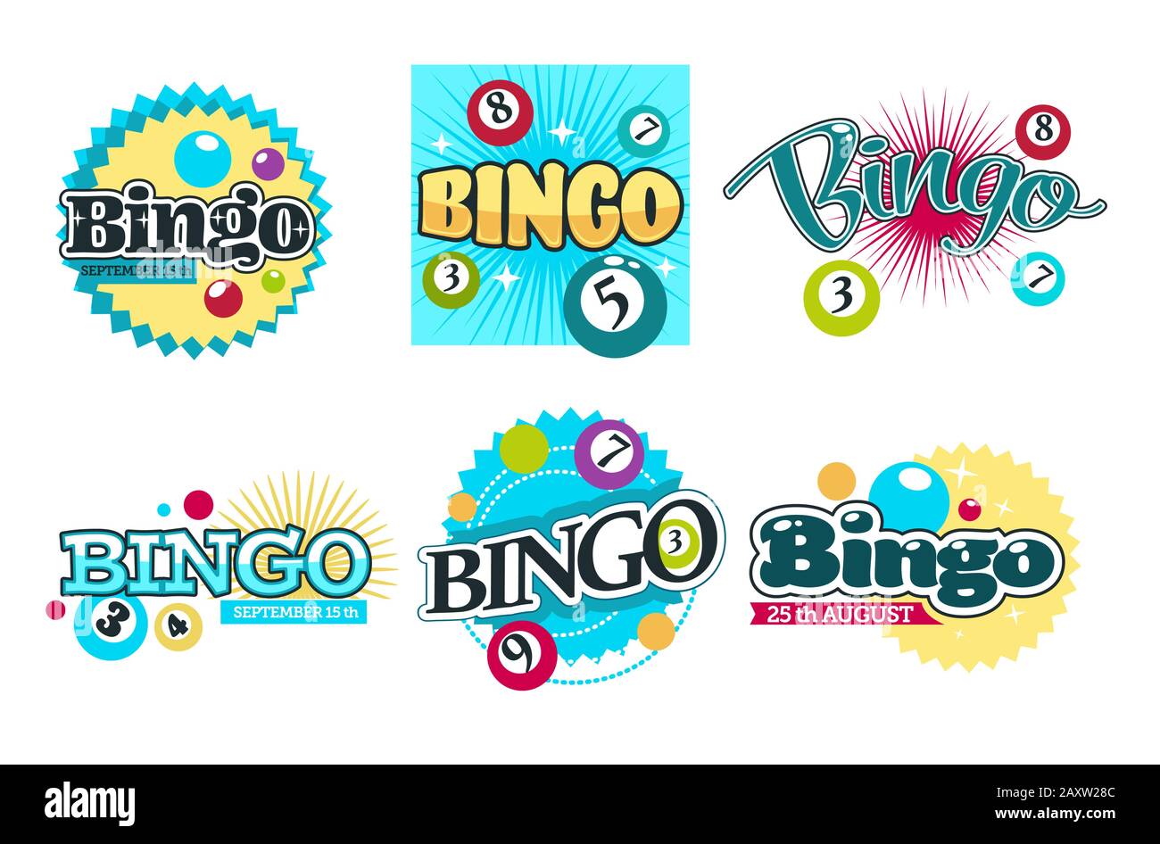 Bingo Poster Stock Vector Images - Alamy
