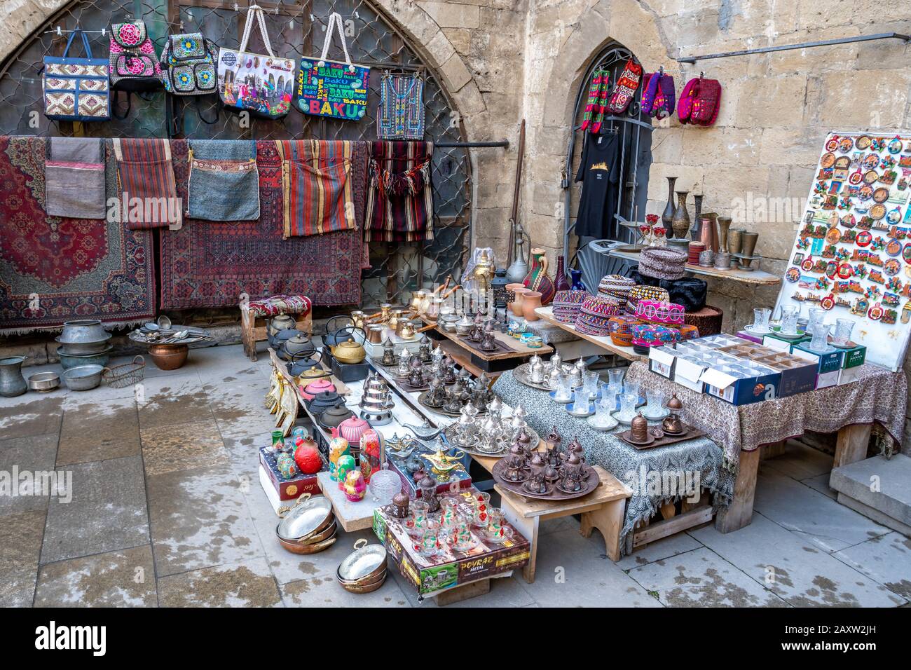 Azerbaijan baku shop in bazaar hi-res stock photography and images - Alamy