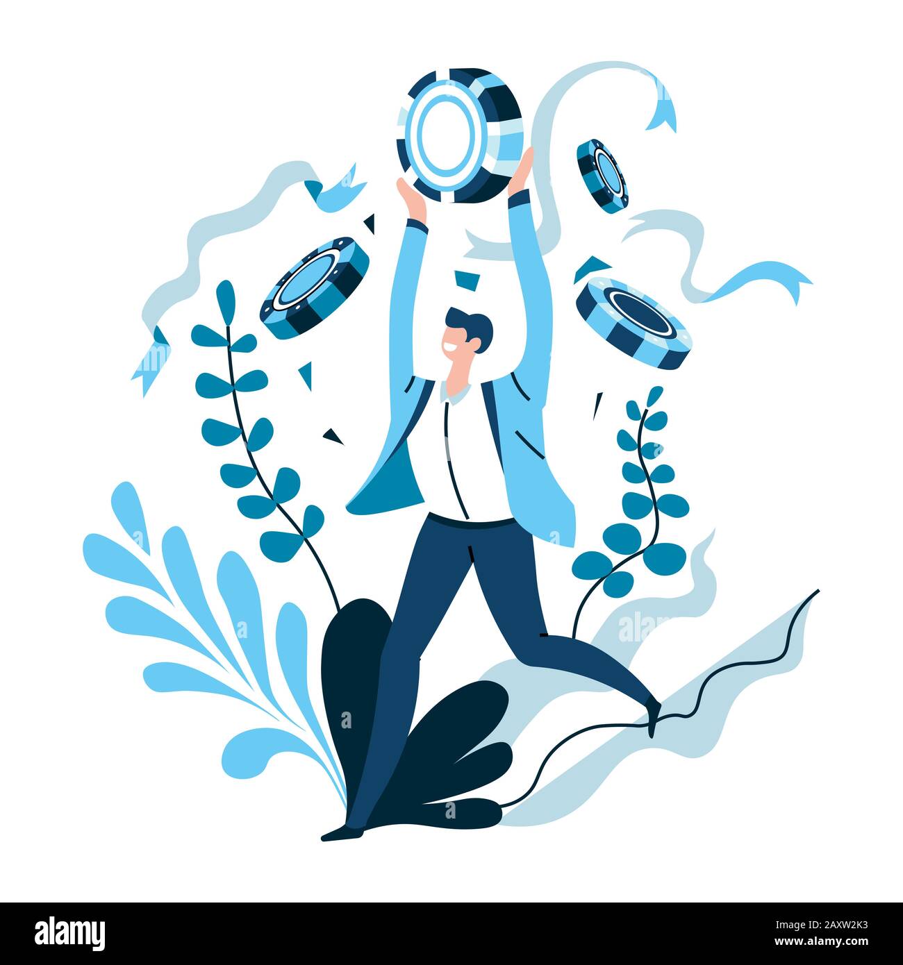 Man gambling machine Stock Vector Images - Alamy