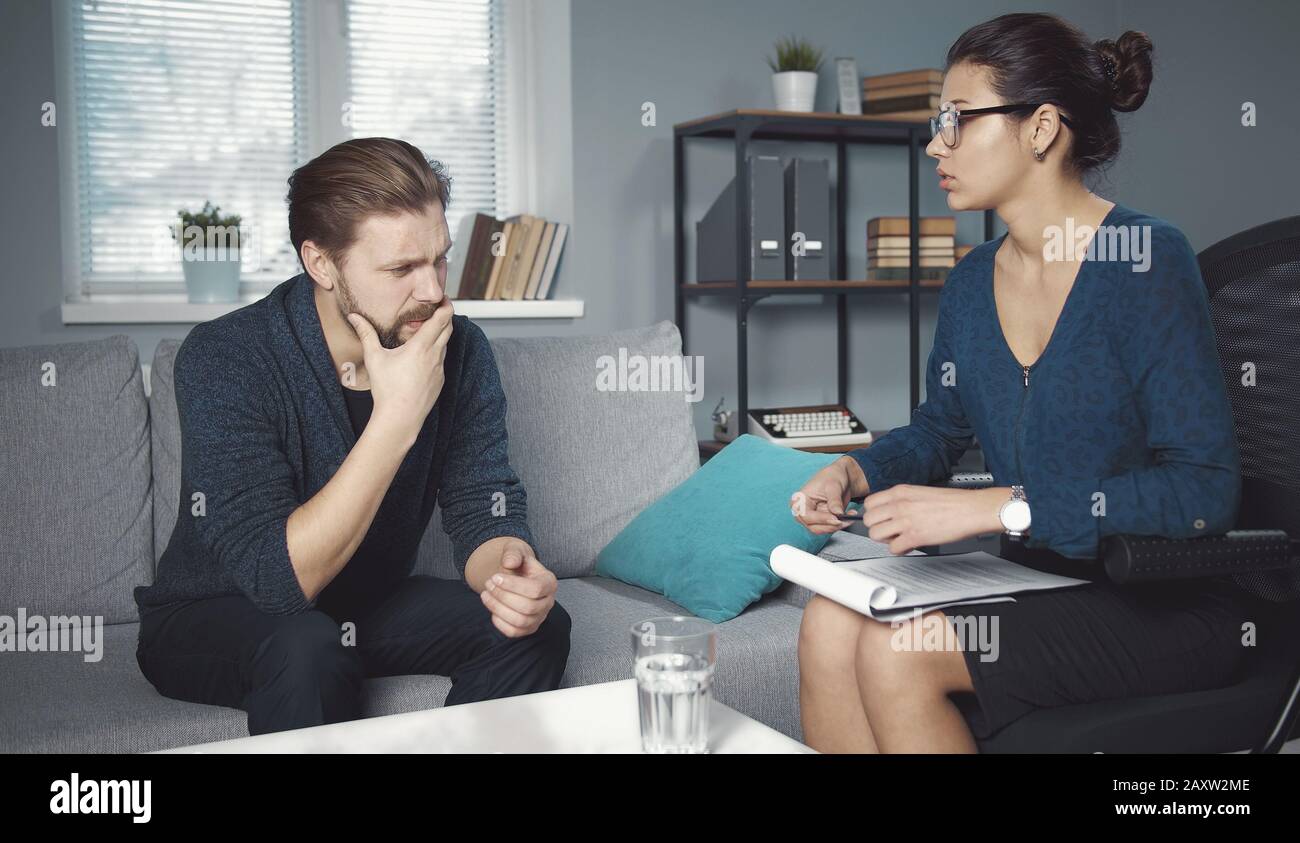Agitated client hi-res stock photography and images - Alamy