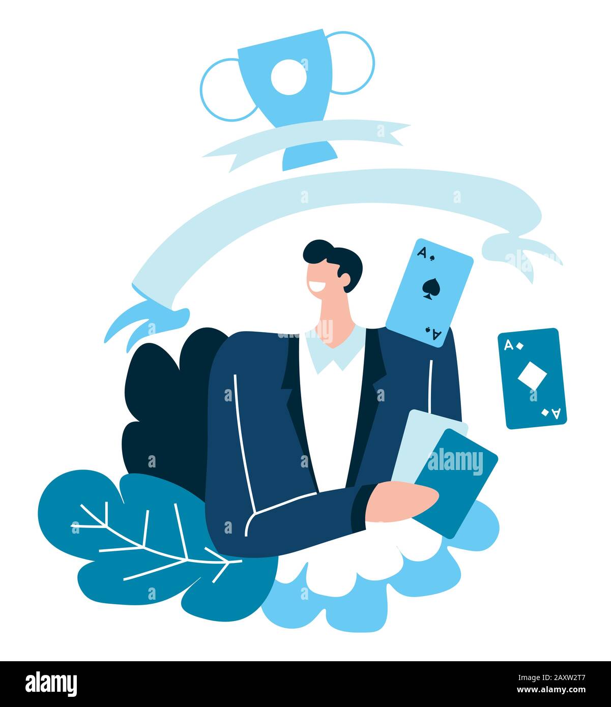 Lucky player Stock Vector Images - Alamy