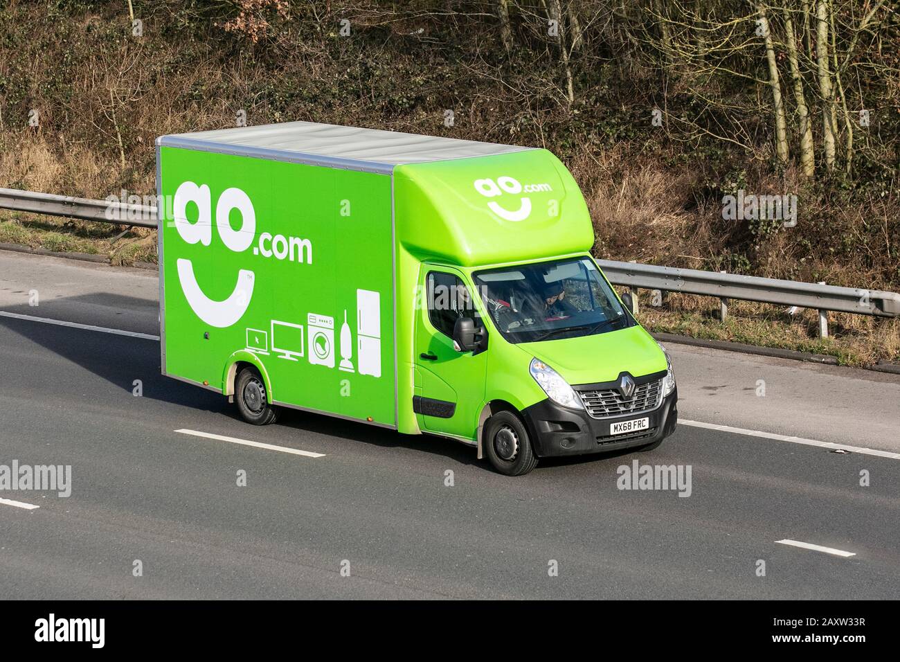 Ao delivery lorry hi-res stock photography and images - Alamy