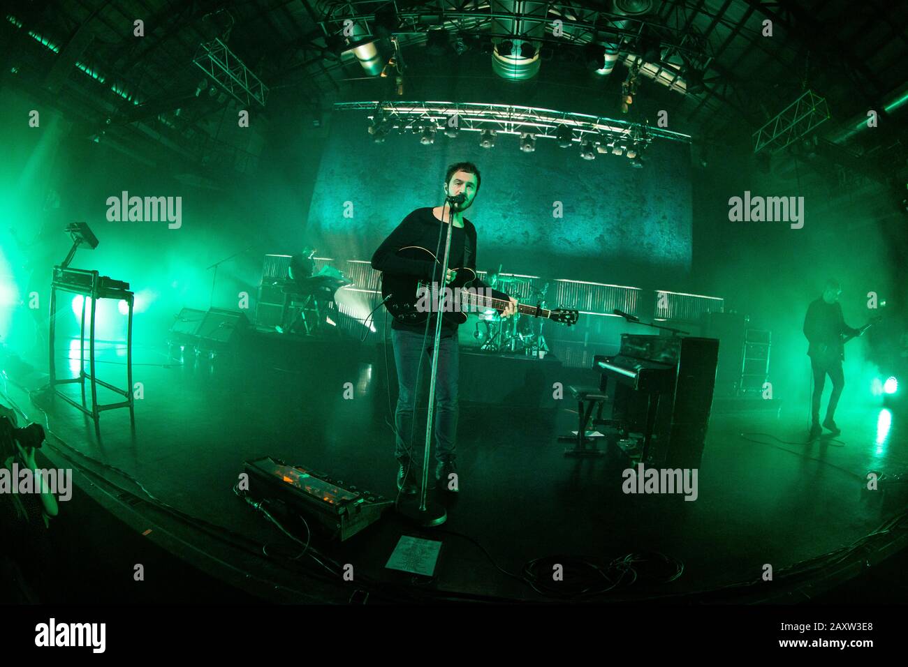 Milan Italy. 12 February 2020. The British rock band EDITORS performs ...