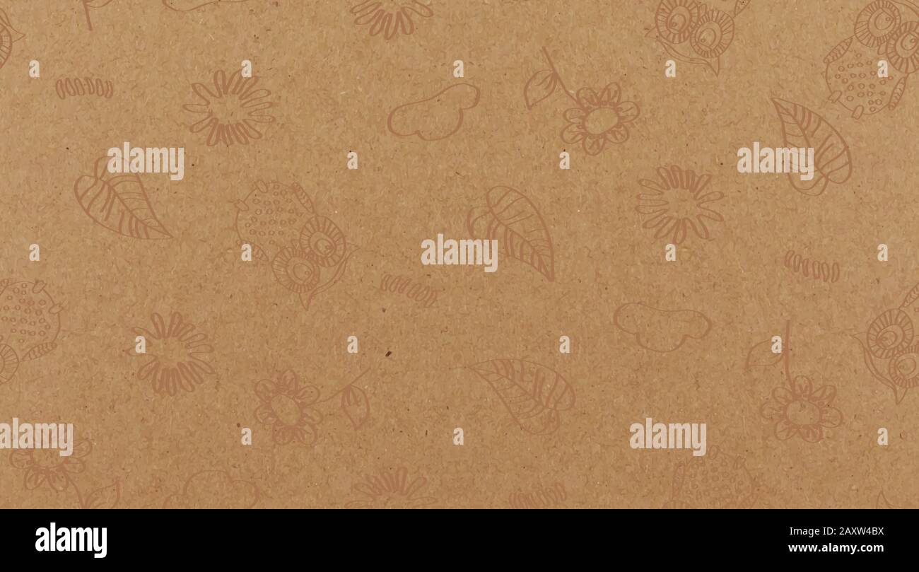 Kraft paper background. Vector background Stock Vector Image & Art - Alamy