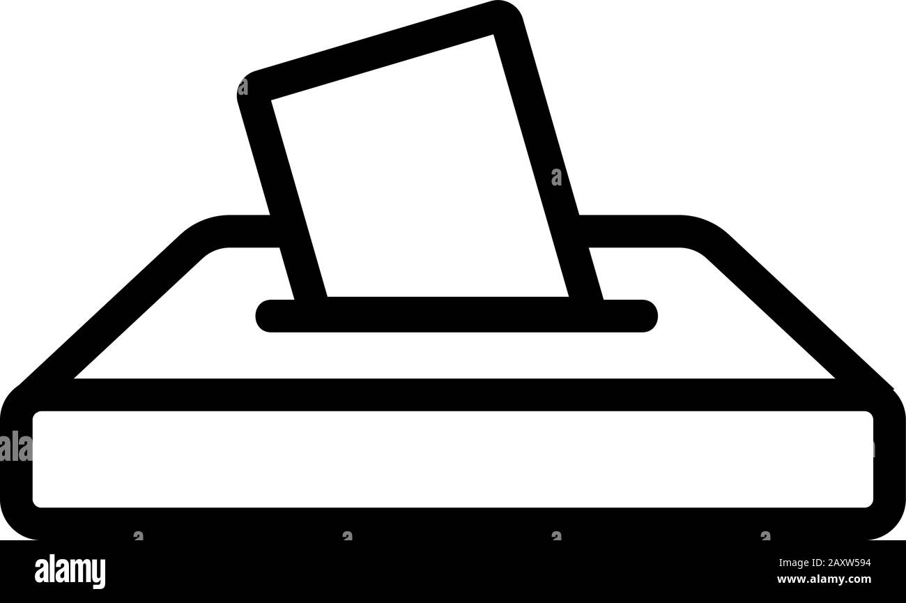 election voting icon vector. Isolated contour symbol illustration Stock ...