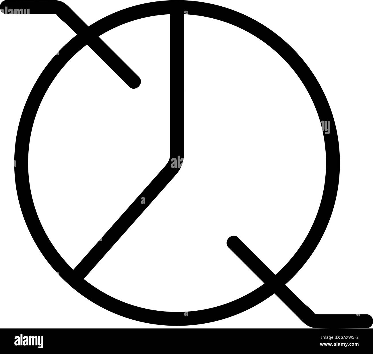 chart icon vector. Isolated contour symbol illustration Stock Vector ...