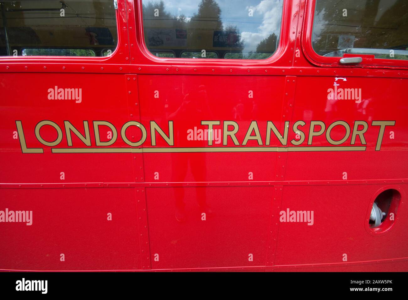 London Transport Red Bus England UK Stock Photo - Alamy