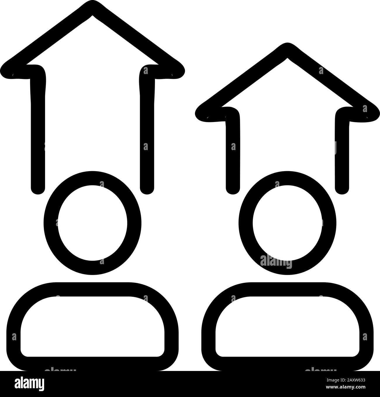 Candidate election icon vector. Isolated contour symbol illustration ...