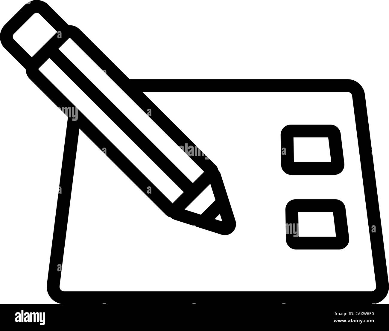 election voting icon vector. Isolated contour symbol illustration Stock ...