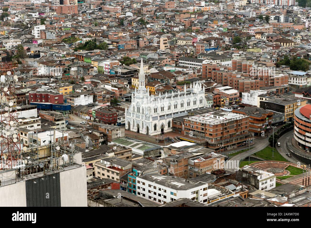 Cityscapes of the City from Polish Corridor's Lookout in Manizales ...