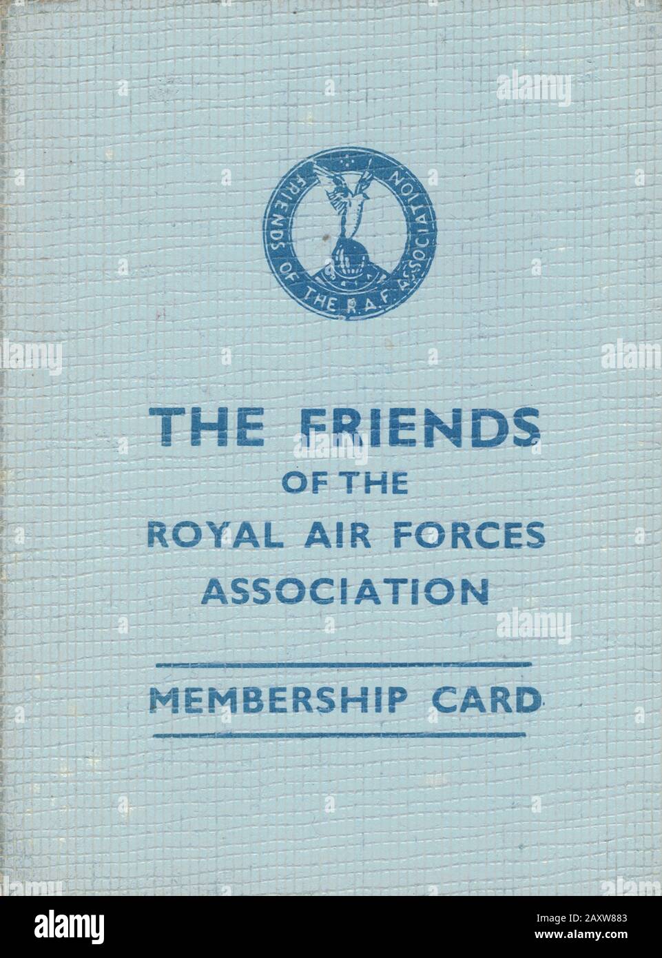 Royal Air Force Association Membership Card 1975 Stock Photo - Alamy