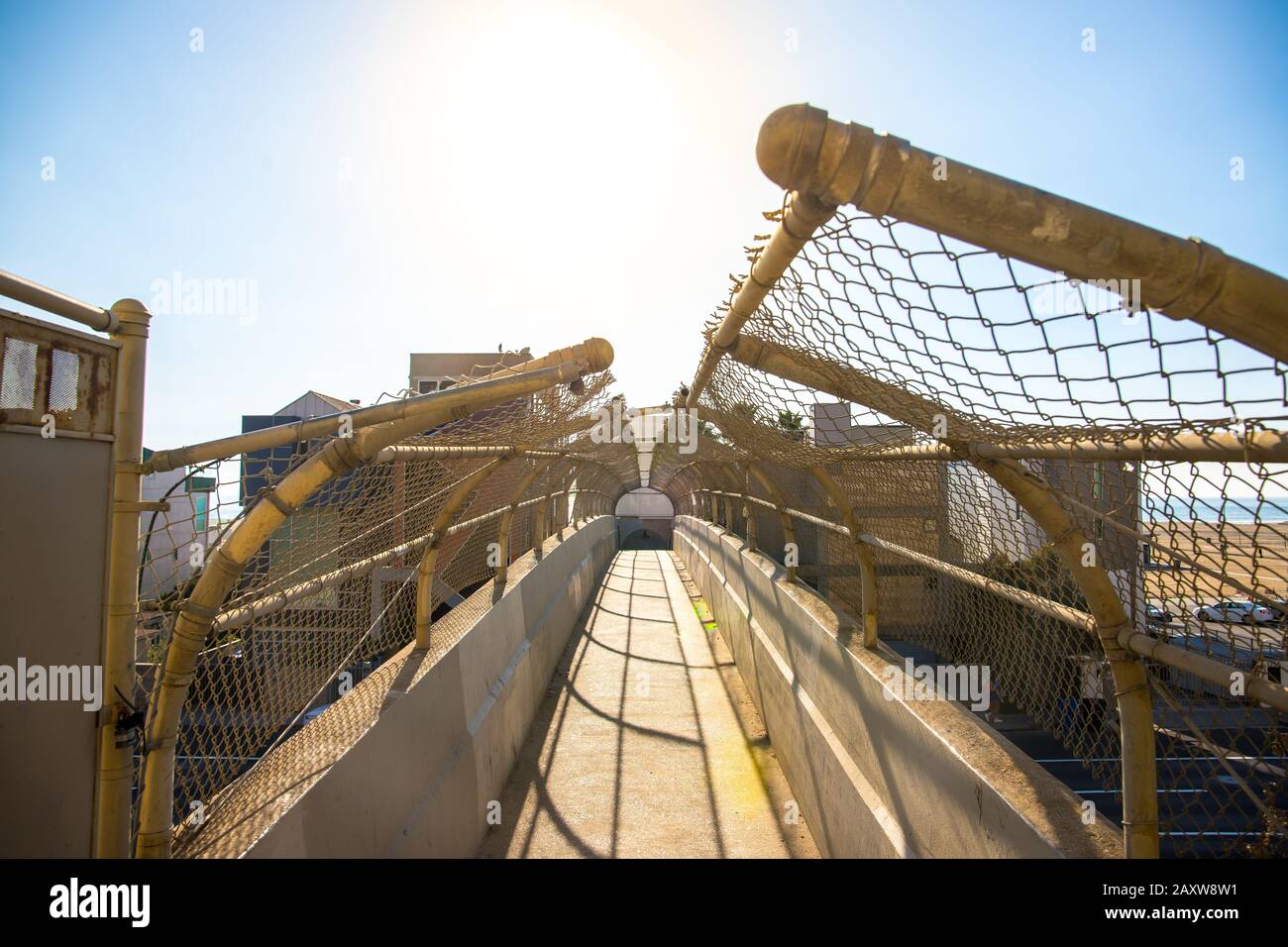 Santa Monica Beach California Walk Pier High Resolution Stock ...