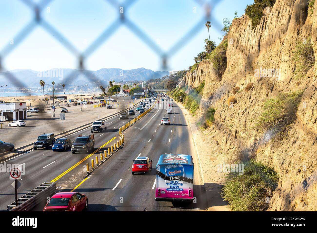 Santa monica pacific wheel view from hi-res stock photography and ...