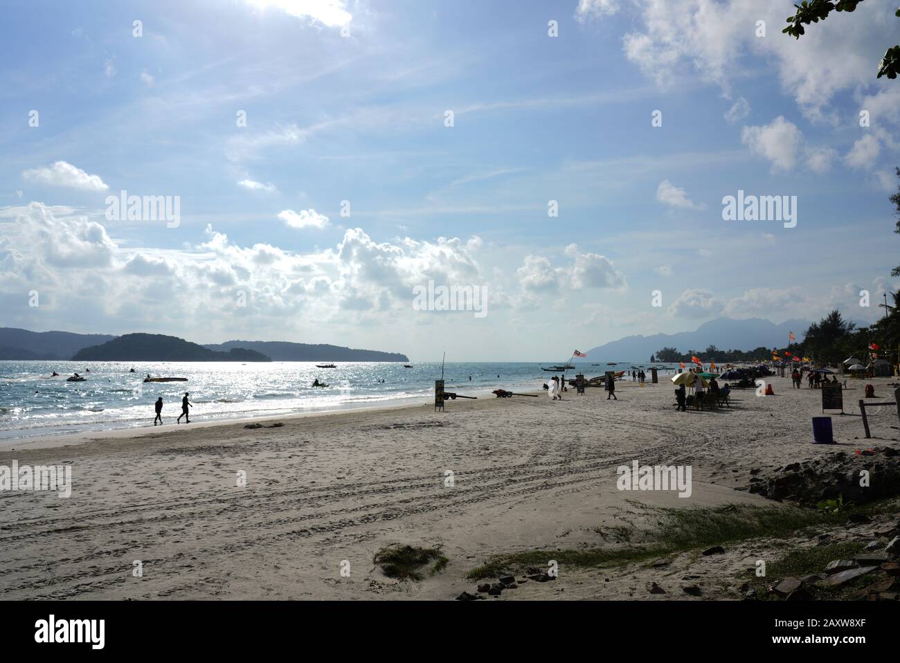 Tengah Beach (Pantai Tengah) at Langkawi, Kedah, Malaysia Stock Photo ...