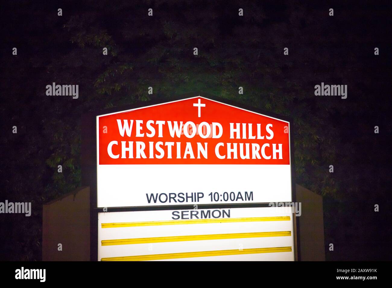 Sign of the cross church california hi-res stock photography and images ...