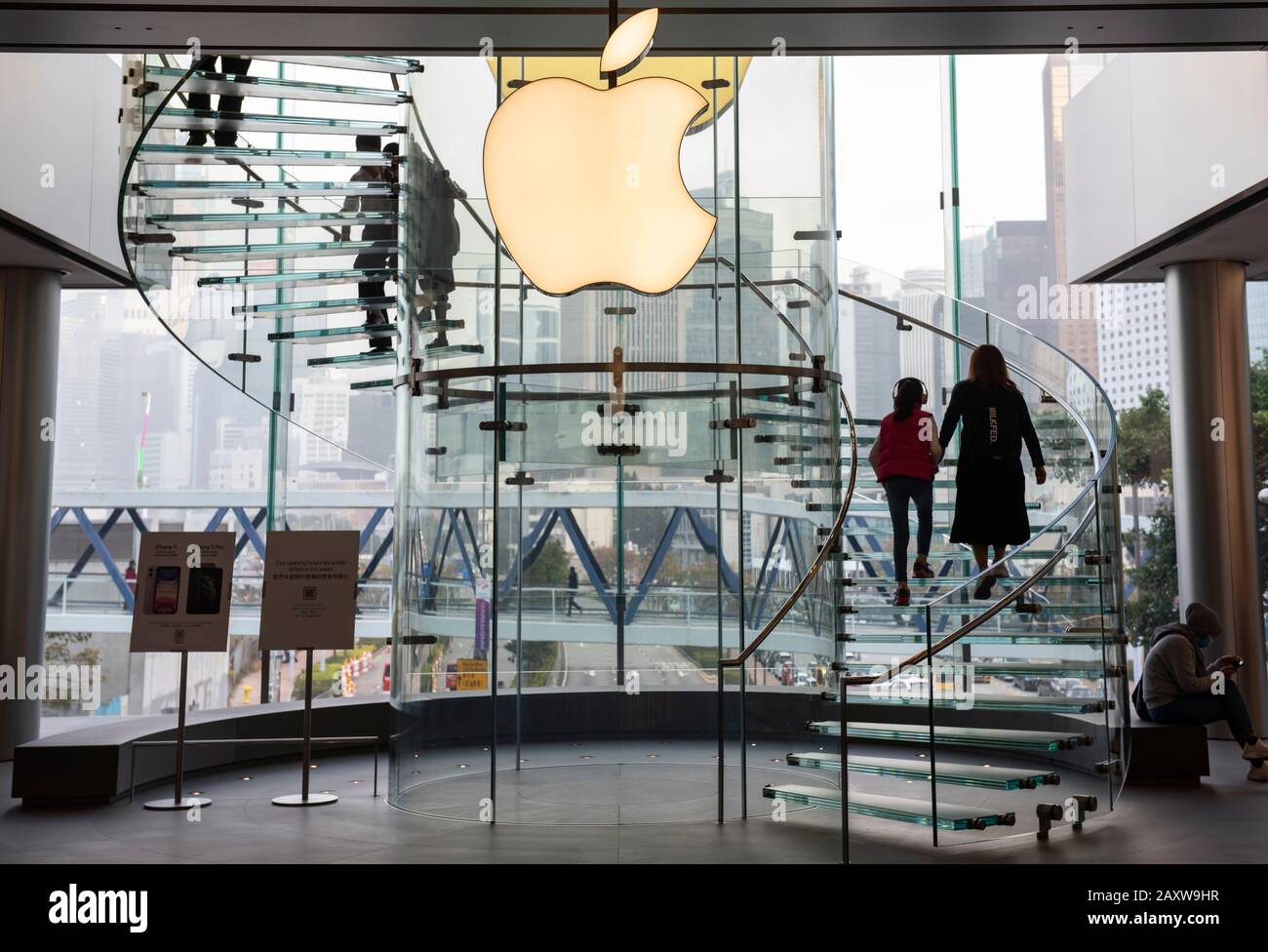 Visitors and clients seen at the American multinational technology ...