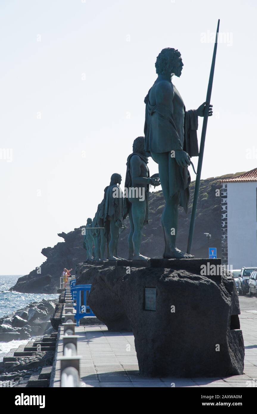 Candelaria, Tenerife, Spain - 27 December 2019, Statues of the kings ...