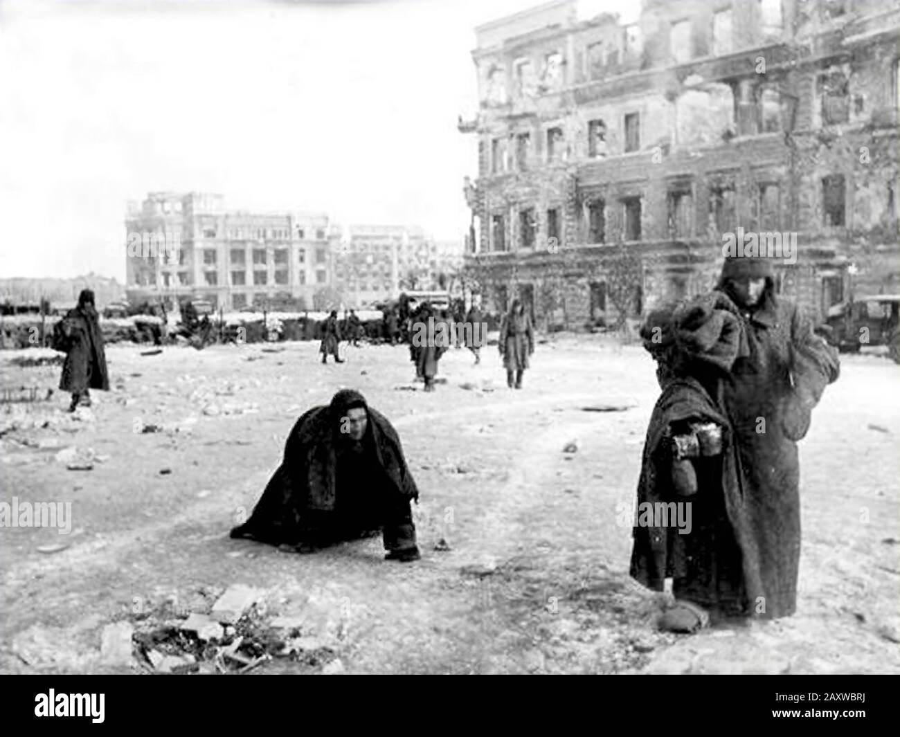 Bloody battle of the Eastern Front in Russia in Second World War Stock ...