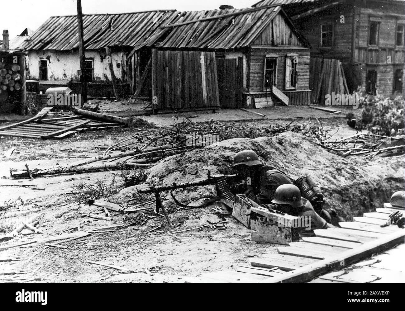 Bloody battle of the Eastern Front in Russia in Second World War Stock ...