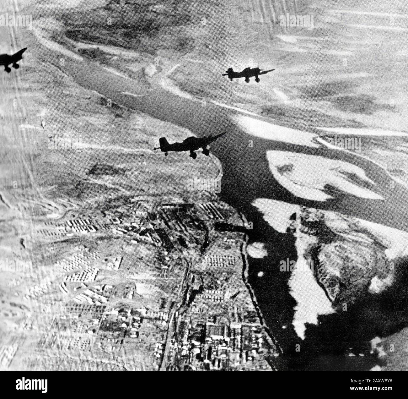 Bloody battle of the Eastern Front in Russia in Second World War Stock ...