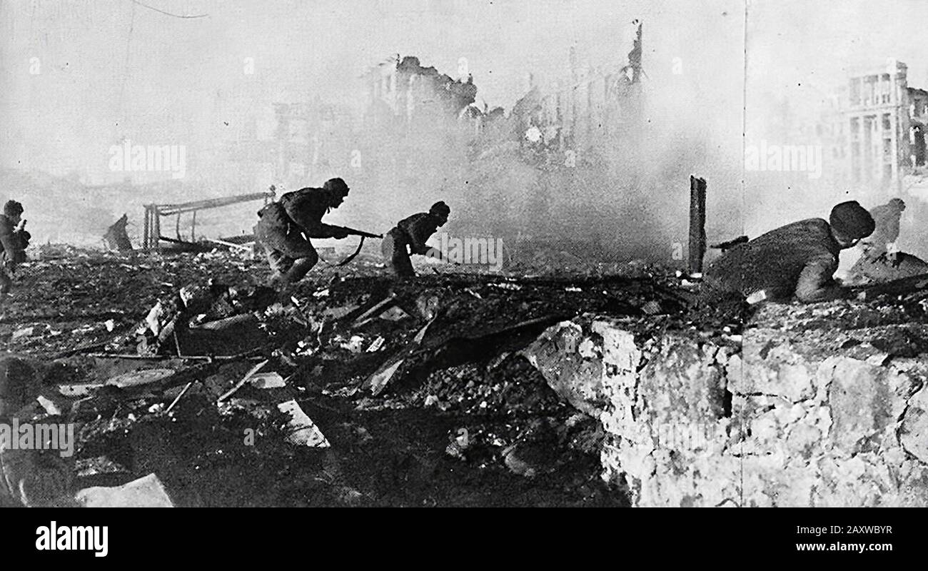 Bloody battle of the Eastern Front in Russia in Second World War Stock ...