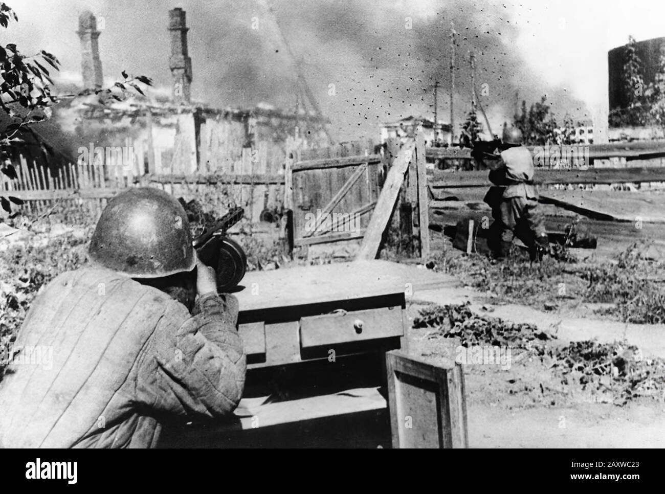 Bloody battle of the Eastern Front in Russia in Second World War Stock ...