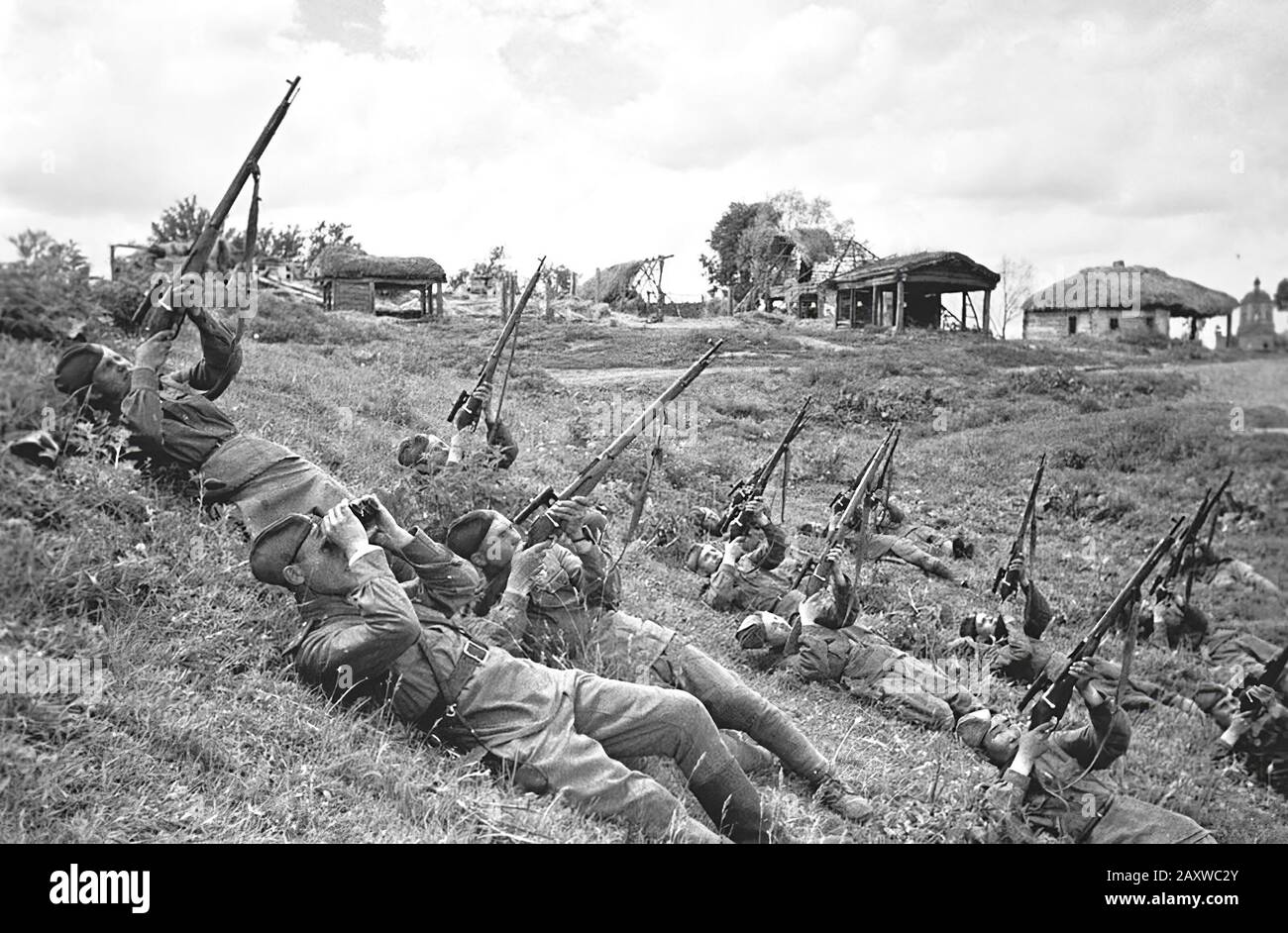 Bloody battle of the Eastern Front in Russia in Second World War Stock ...