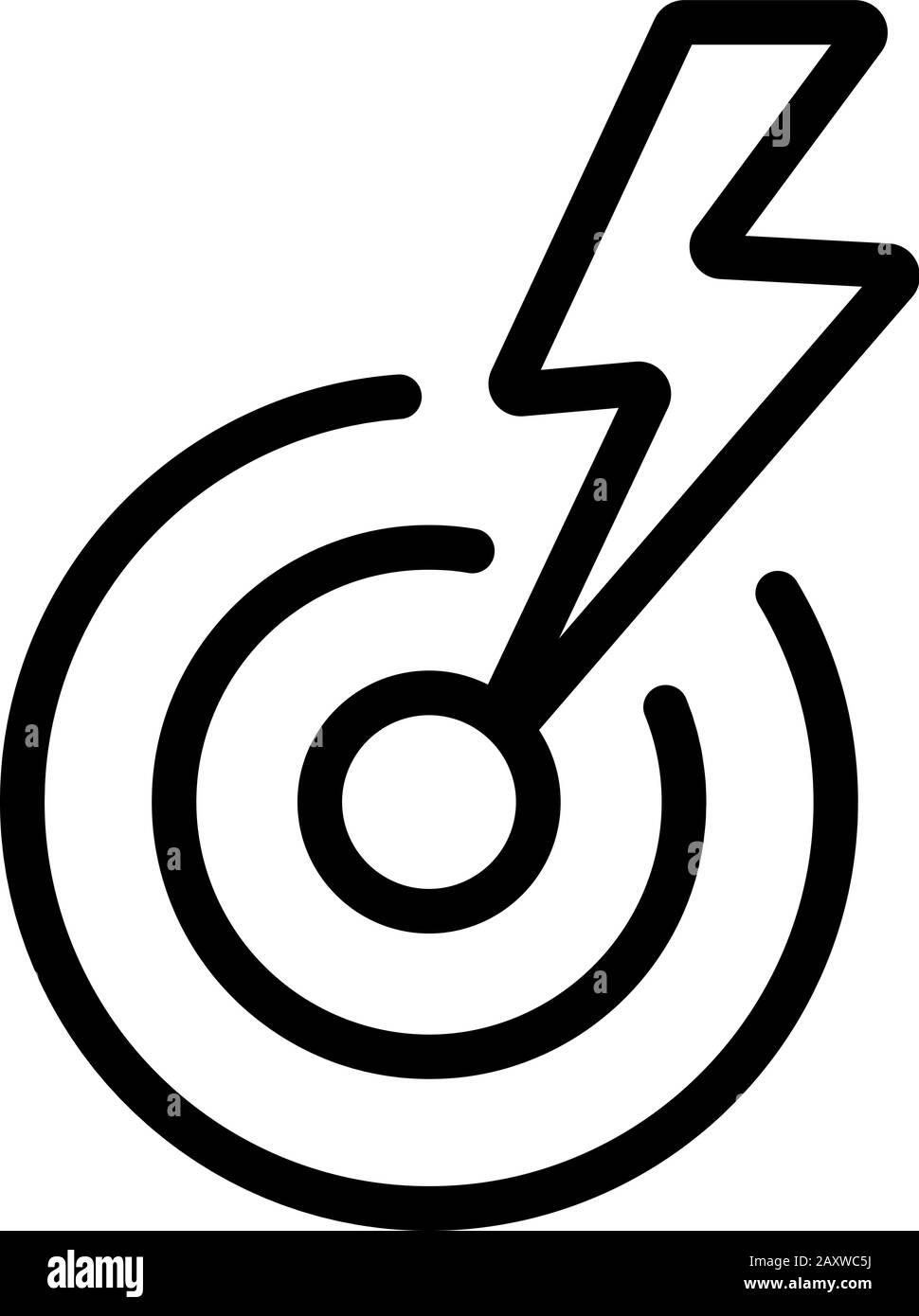 pain icon vector. Isolated contour symbol illustration Stock Vector ...