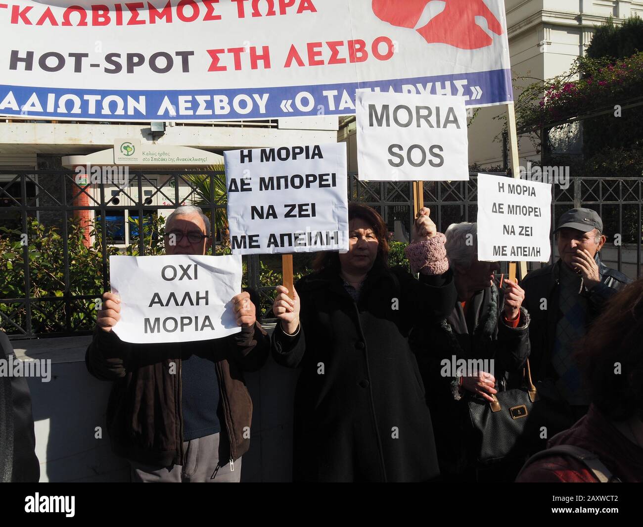 Athens, Greece. 13th Feb, 2020. Greek Island residents protest in ...