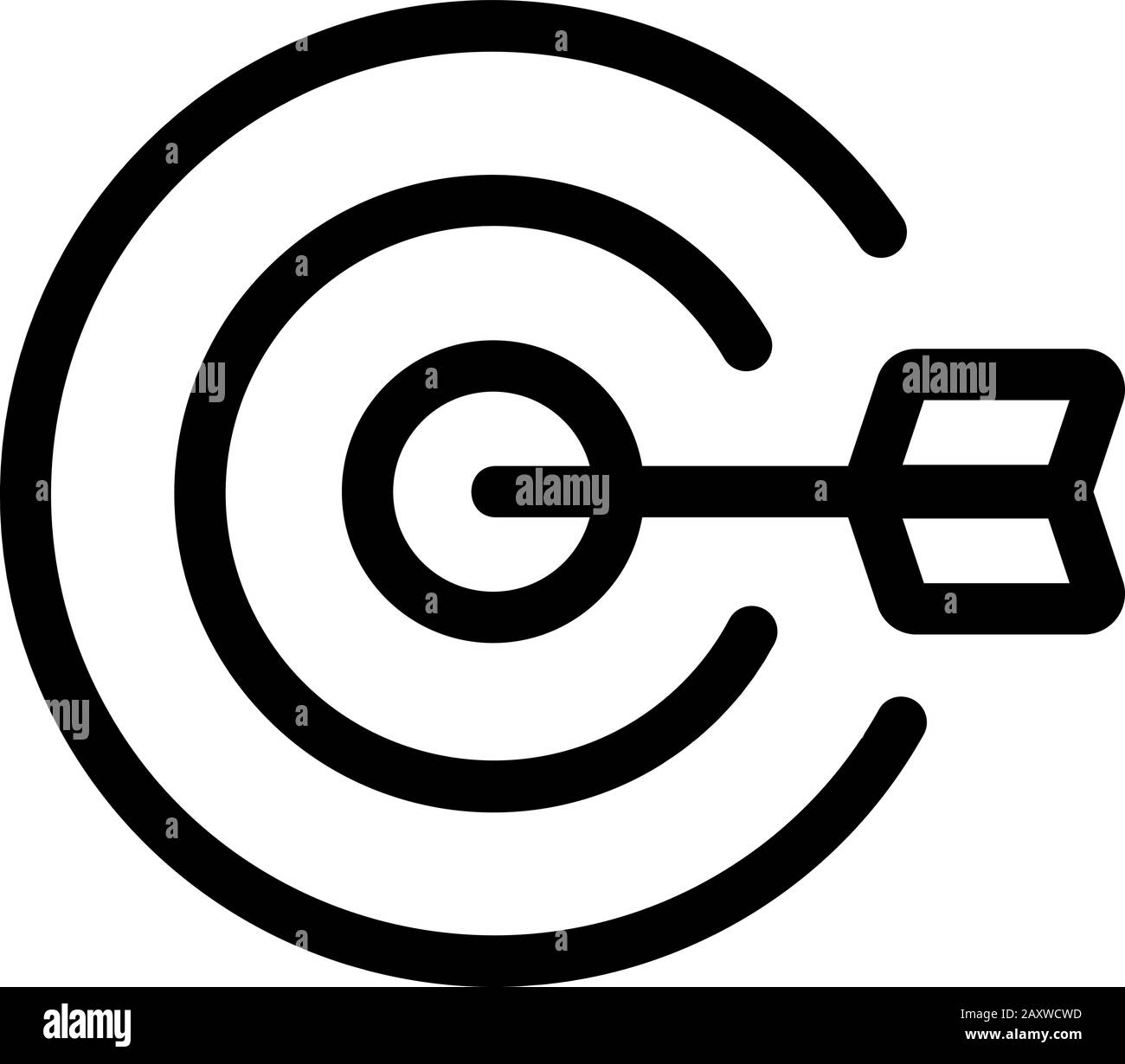 pain icon vector. Isolated contour symbol illustration Stock Vector ...