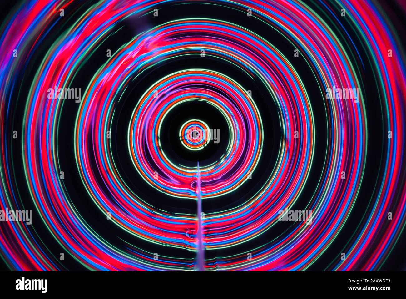 Sound waves in the dark in full color Stock Photo - Alamy