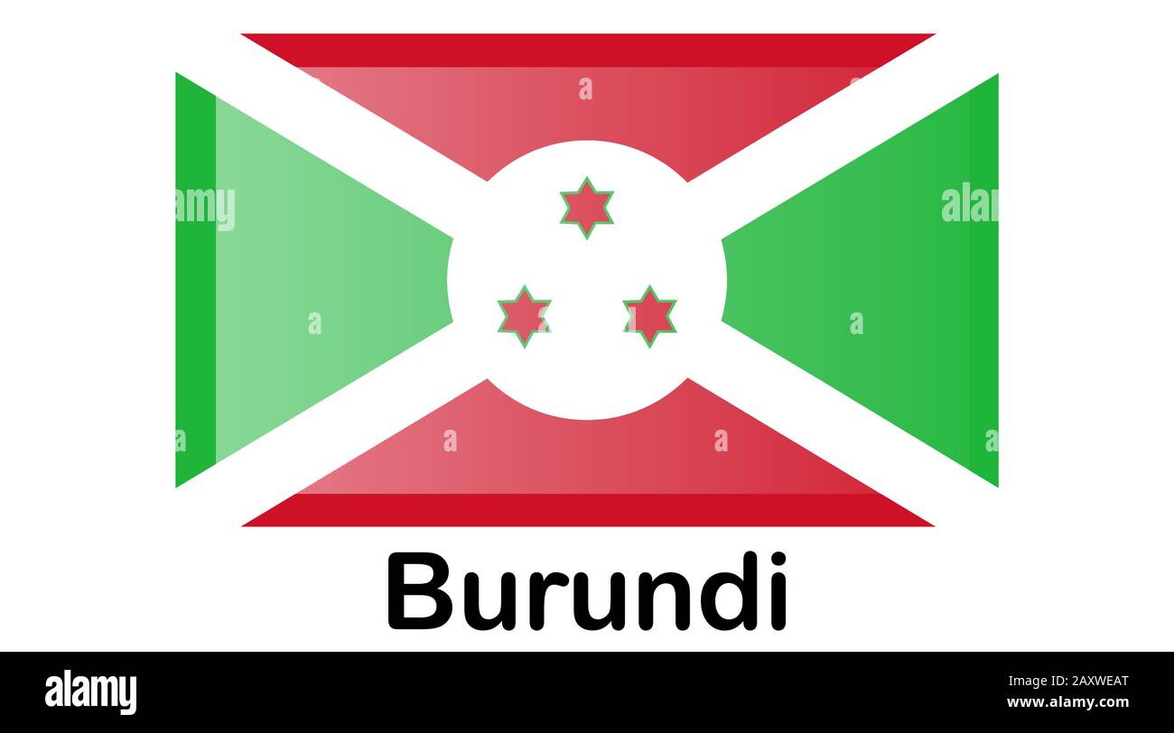 original and simple Burundi flag isolated in official colors and ...
