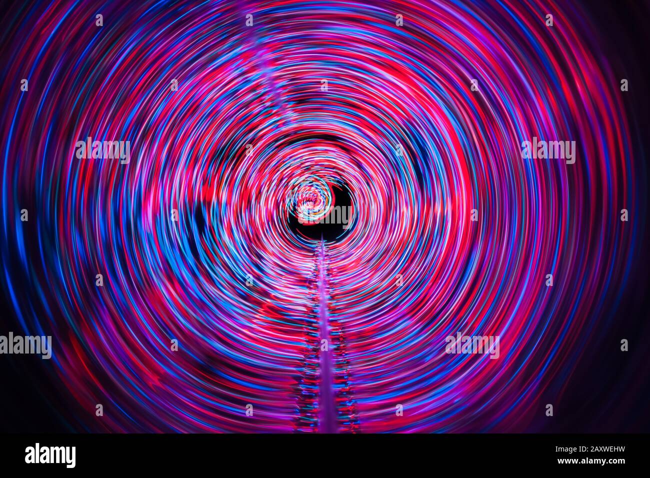 Sound waves in the dark in full color Stock Photo - Alamy