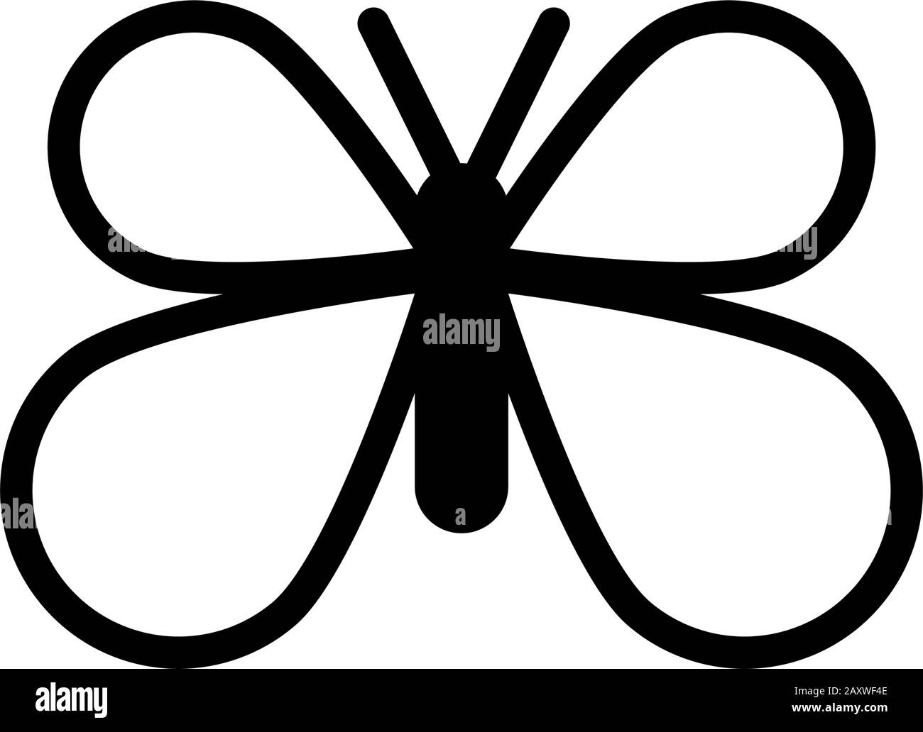 beautiful butterfly flying line style Stock Vector Image & Art - Alamy