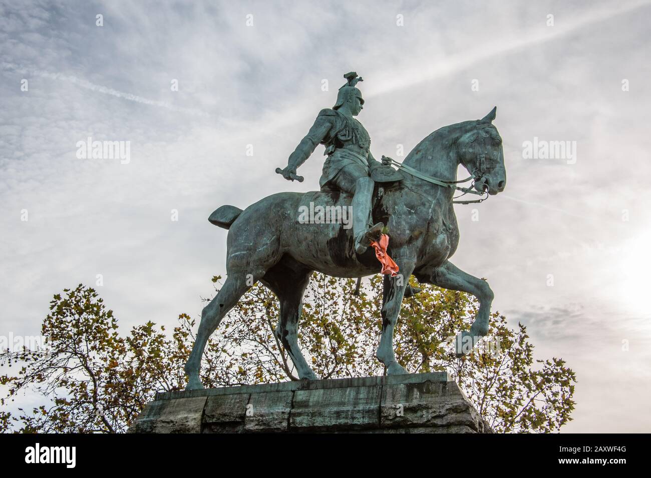 Kaiser Wilhelm statue at the bridge in Cologne Stock Photo - Alamy