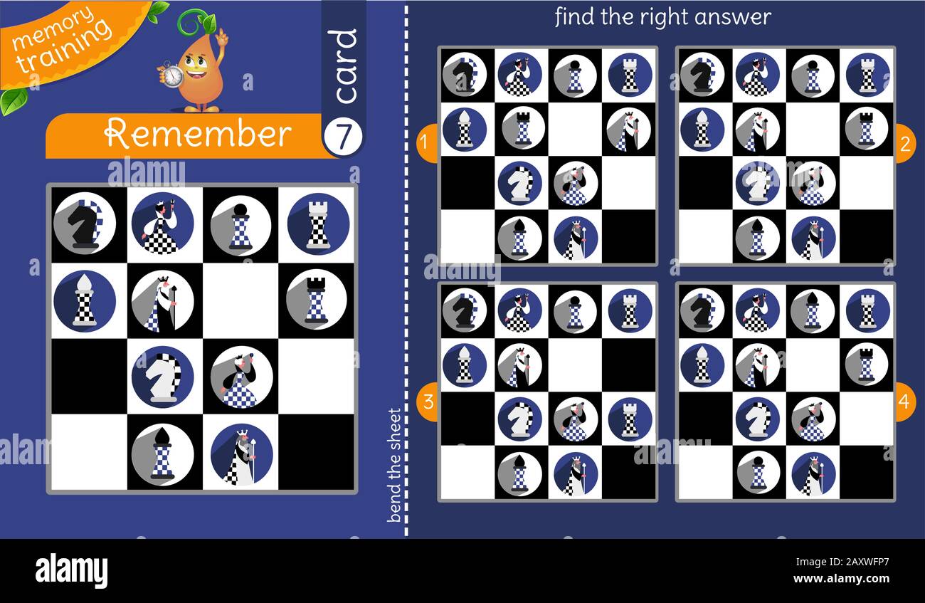 memory training for children and adults. task of the game is to ...