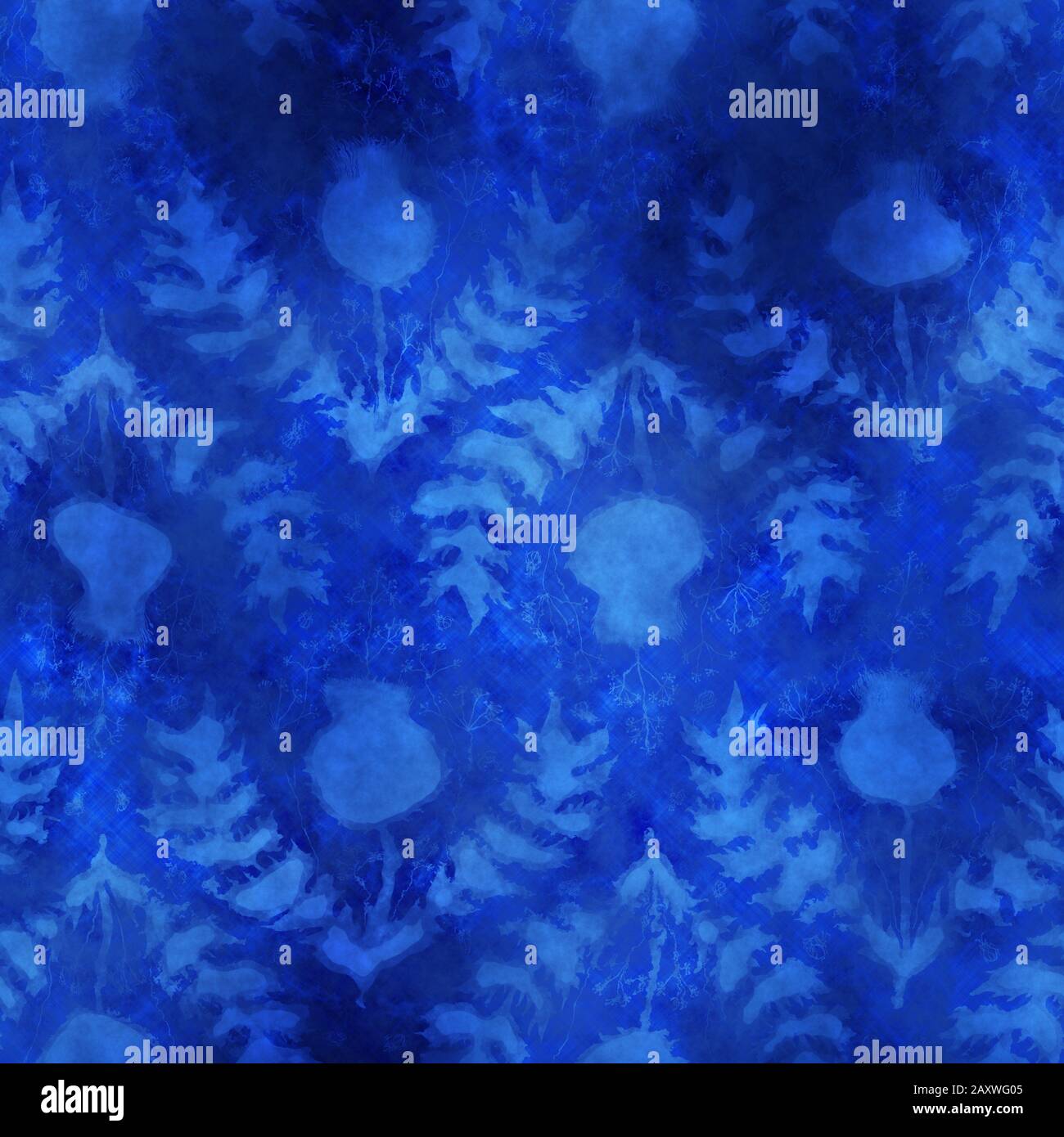 Water damage bleed faded ink washed floral pattern Stock Photo - Alamy