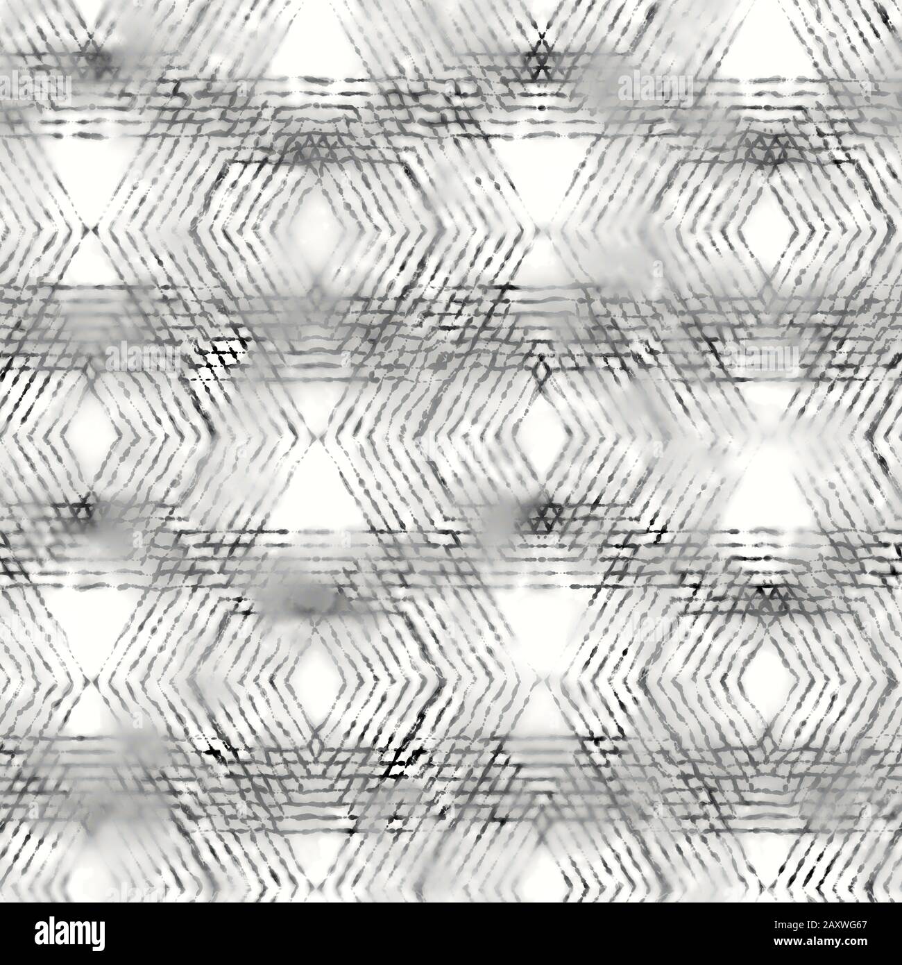 Water damage bleed faded ink wash hexagon pattern Stock Photo - Alamy