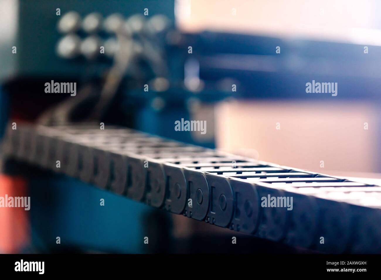 conveyer belt close up. Plasma cutting CNC machine Stock Photo - Alamy