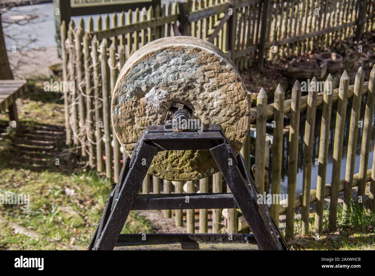 Old grindstone hi-res stock photography and images - Alamy