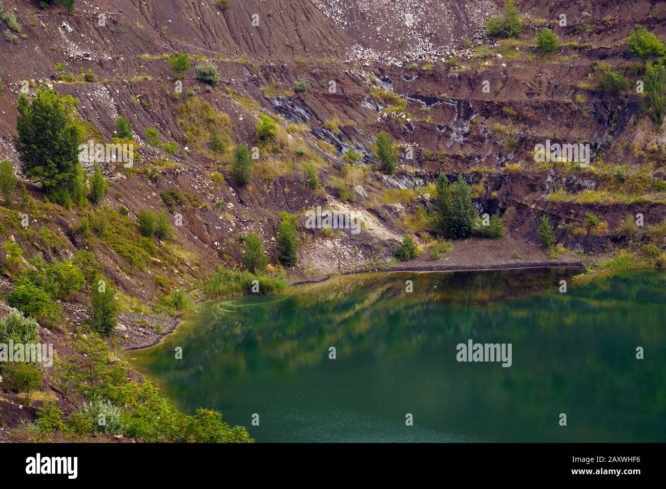 The city of Pécs in southern Hungary. The area of the exploited ...