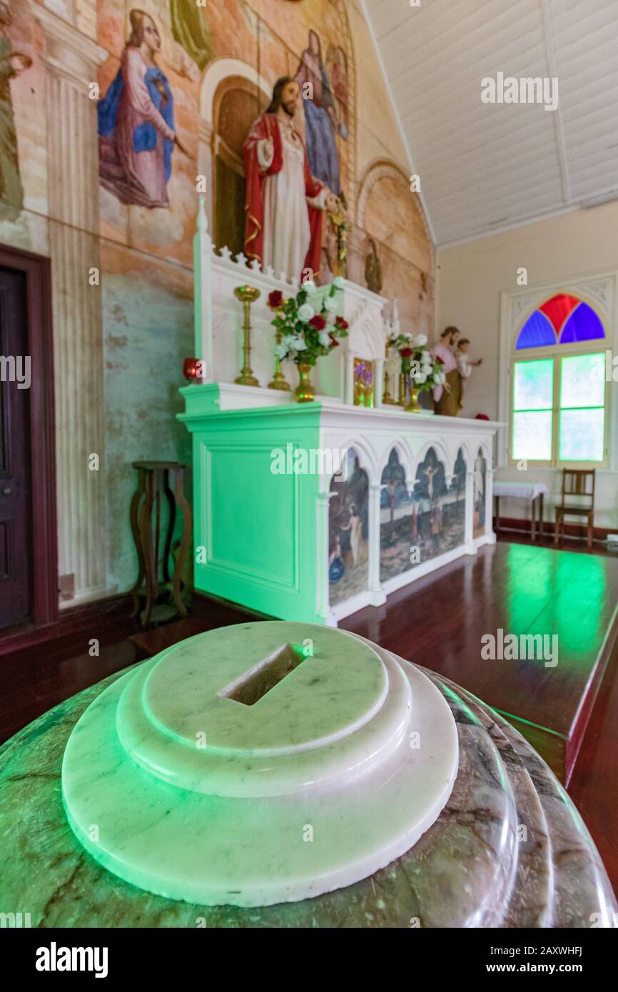 Interior of The Our Lady of the Sacred Heart, a Catholic Church placed ...