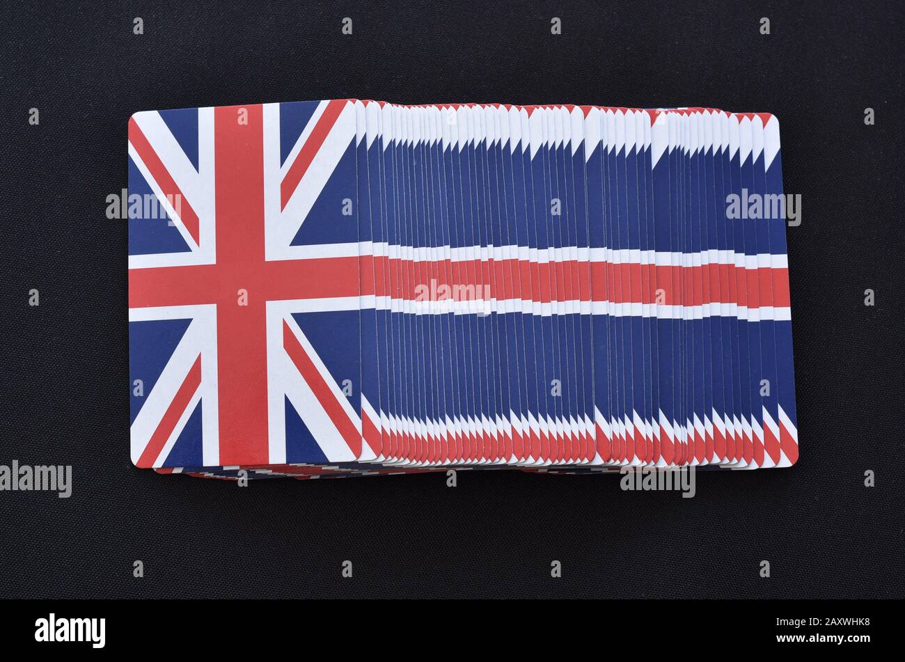 union jack playing cards Stock Photo - Alamy