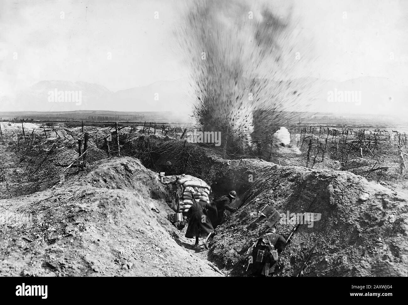 Photograph from the first world war taken between 1914 to 1918 Stock ...