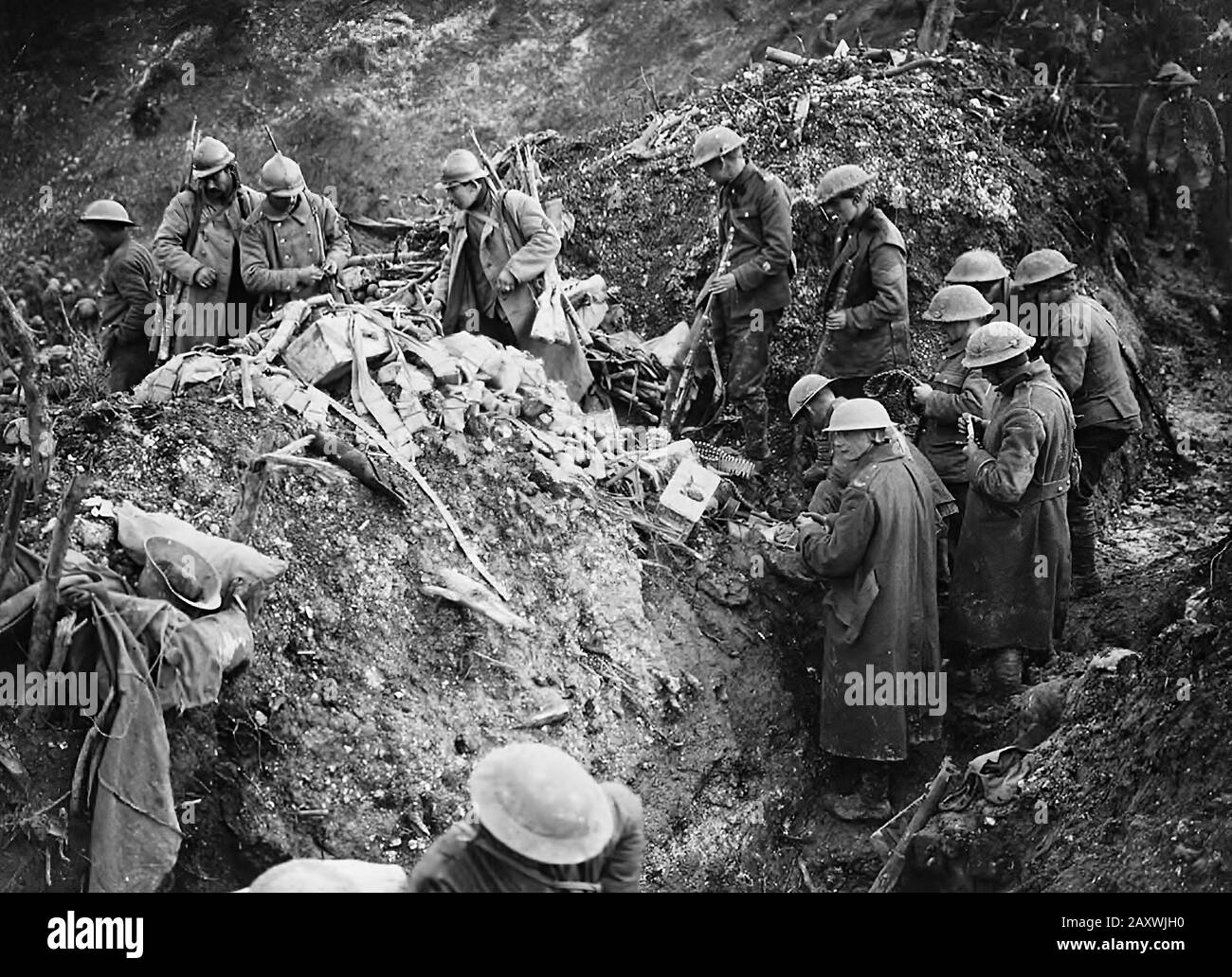 Photograph from the first world war taken between 1914 to 1918 Stock ...