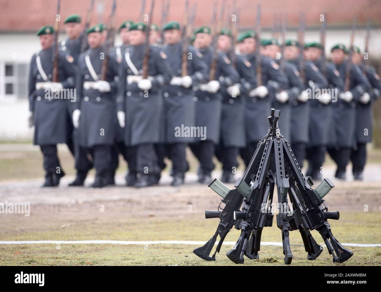 Strausberg, Germany. 13th Feb, 2020. Soldiers of the Guard Battalion of ...